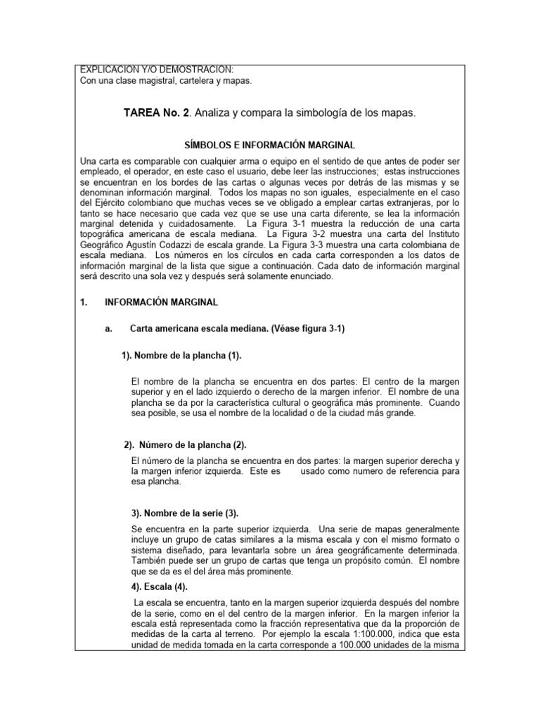 TAREA No. 2. Analiza y Compara La Simbología de Los Mapas. | PDF | Mapa | Cartografía