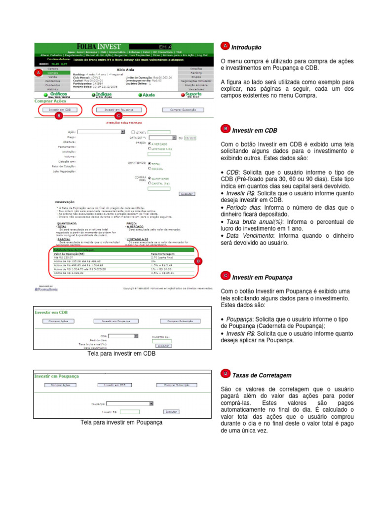 Manual Compra | PDF | Comprovante de depósito | Investimentos