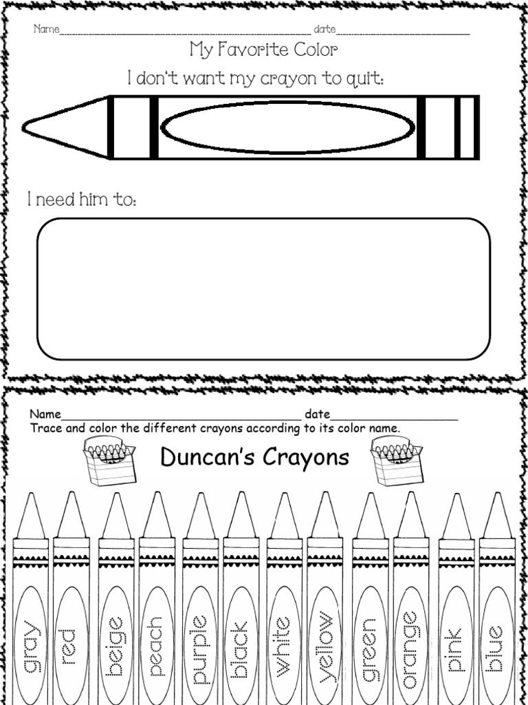 The Day The Crayons Quit Bonus | PDF | Color