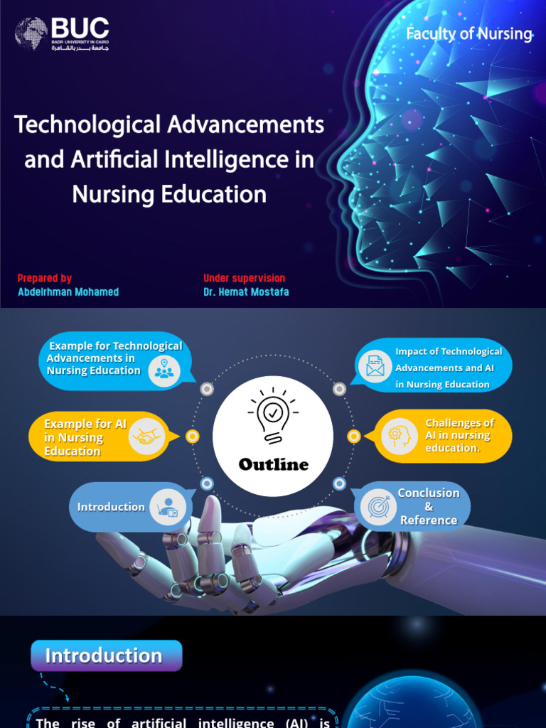 Technological Advancements and AI in Nursing Education ( BUC ) | PDF