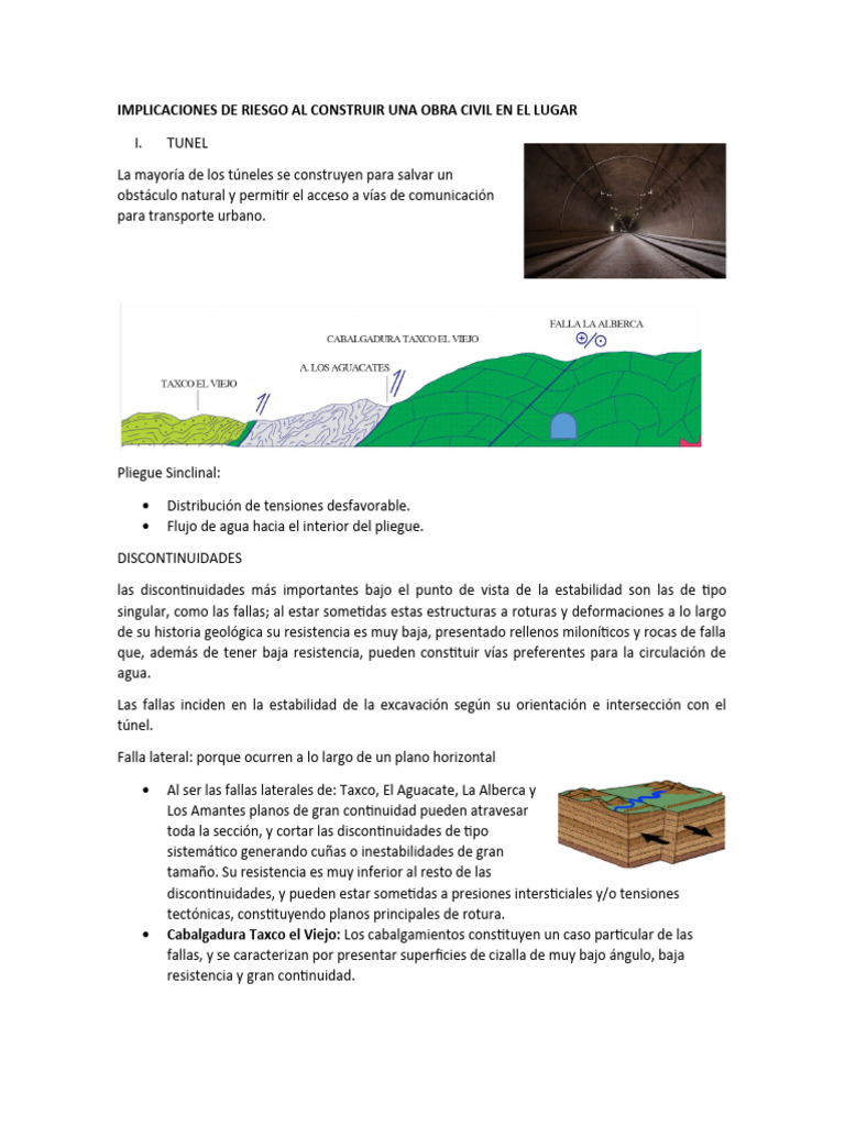 Implicaciones de Riesgo Al Construir Una Obra Civil en El Lugar | PDF ...