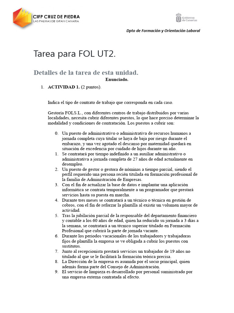 Tarea para FOL UT2 | PDF