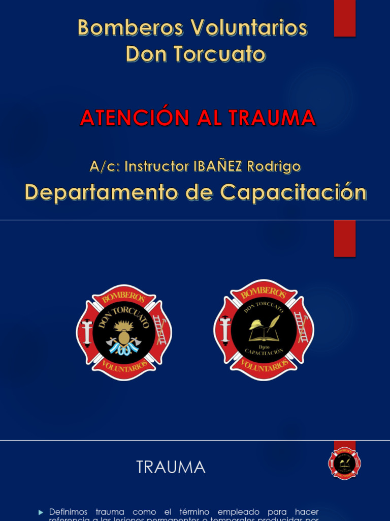 TRAUMA 1 Introduccion y Evaluación de La Escena | PDF | Lesión | Infección TRAUMA 1 Introduccion y Evaluación de La Escena | PDF | Lesión | Infección