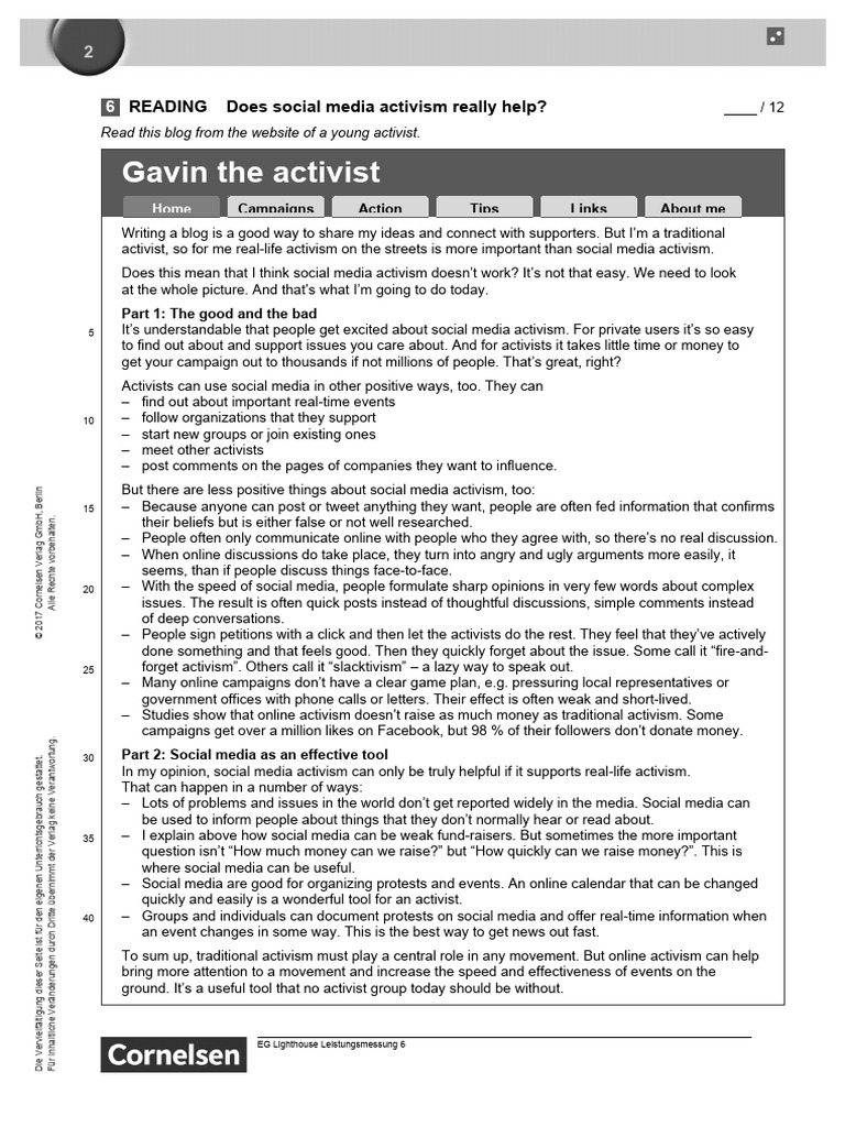 Gavin The Activist: READING Does Social Media Activism Really Help ...