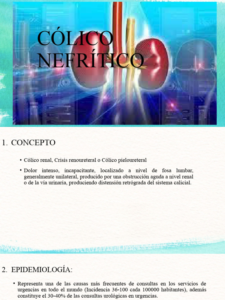 CoLICO NEFRiTICO | PDF | Medicina CLINICA | Urología