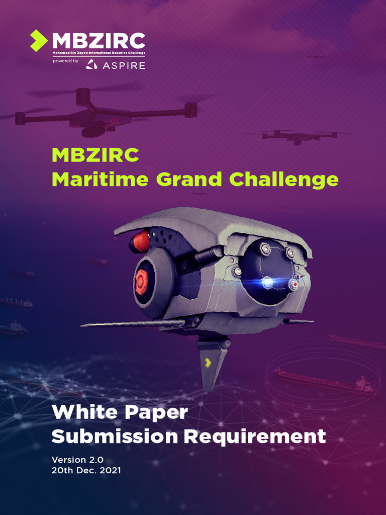 MBZIRC Call For Whitepaper V2 RV 1912921 | PDF | Unmanned Aerial ...
