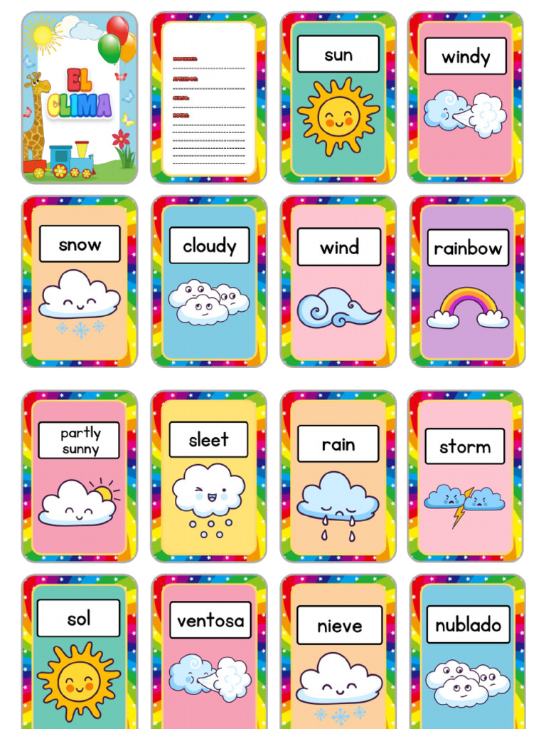 El Clima Ingles y Español | PDF