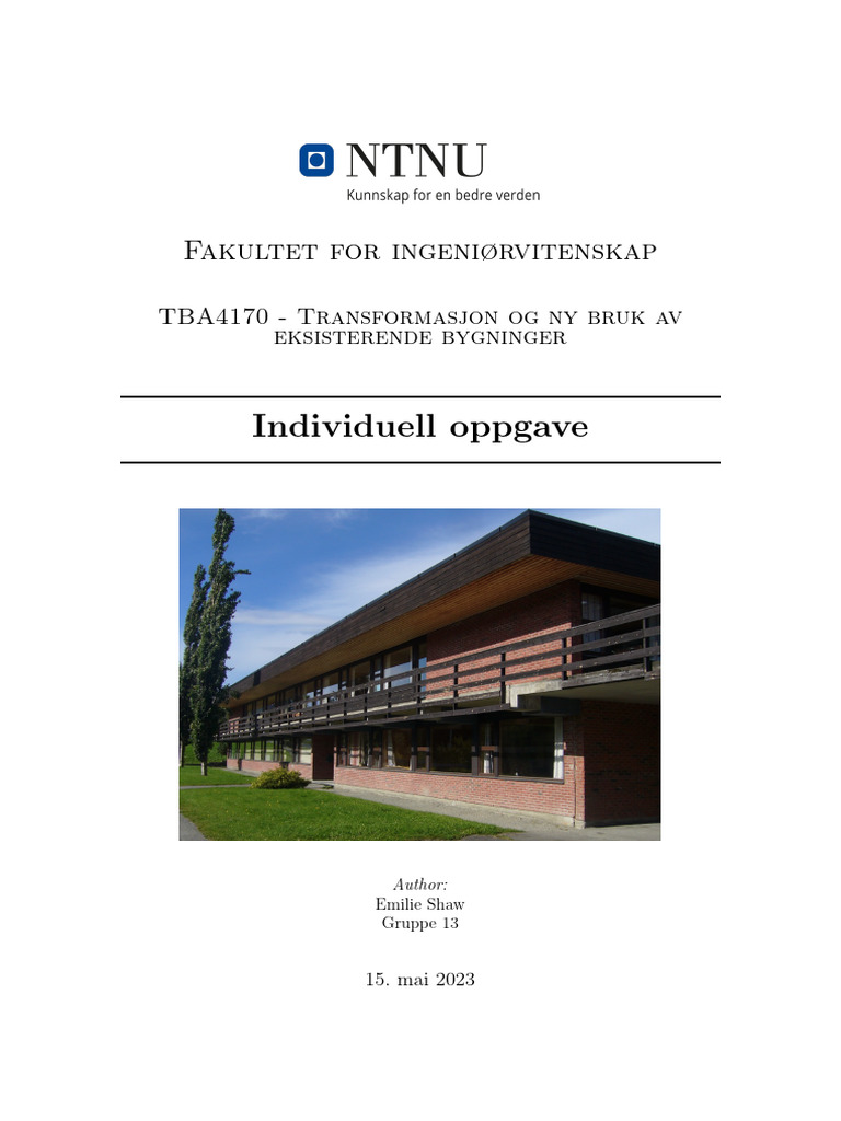 Transformasjon - Individuell - Ferdig | PDF