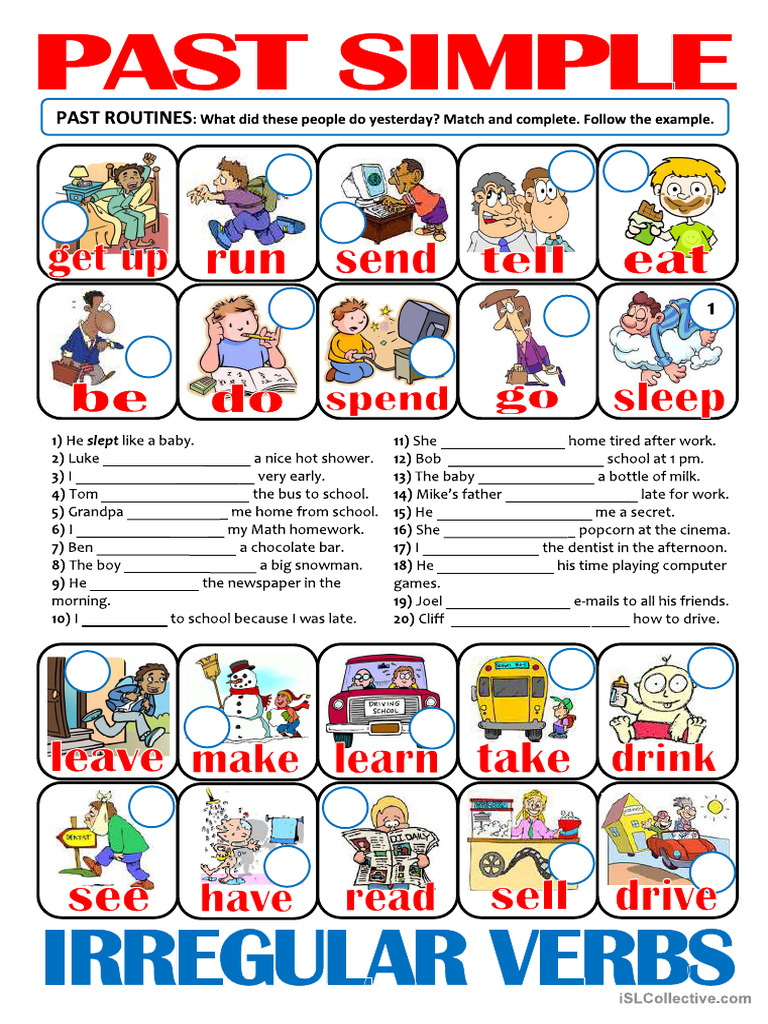 Simple Past - Exercises | PDF