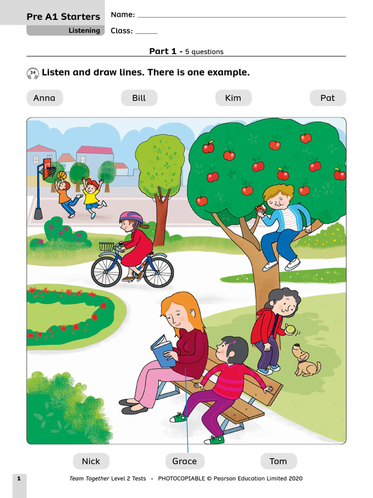 TT2 Tests Pre-A1 Starters Preparation | PDF