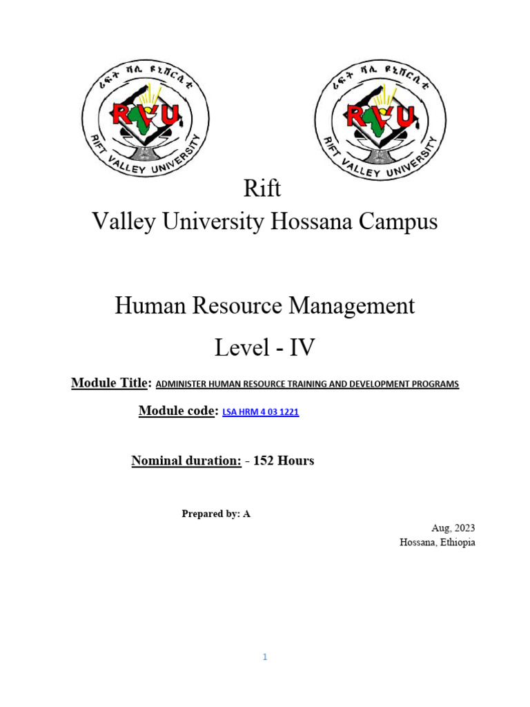 Manage HR Training and Development Programs | PDF | Goal | Human Resources