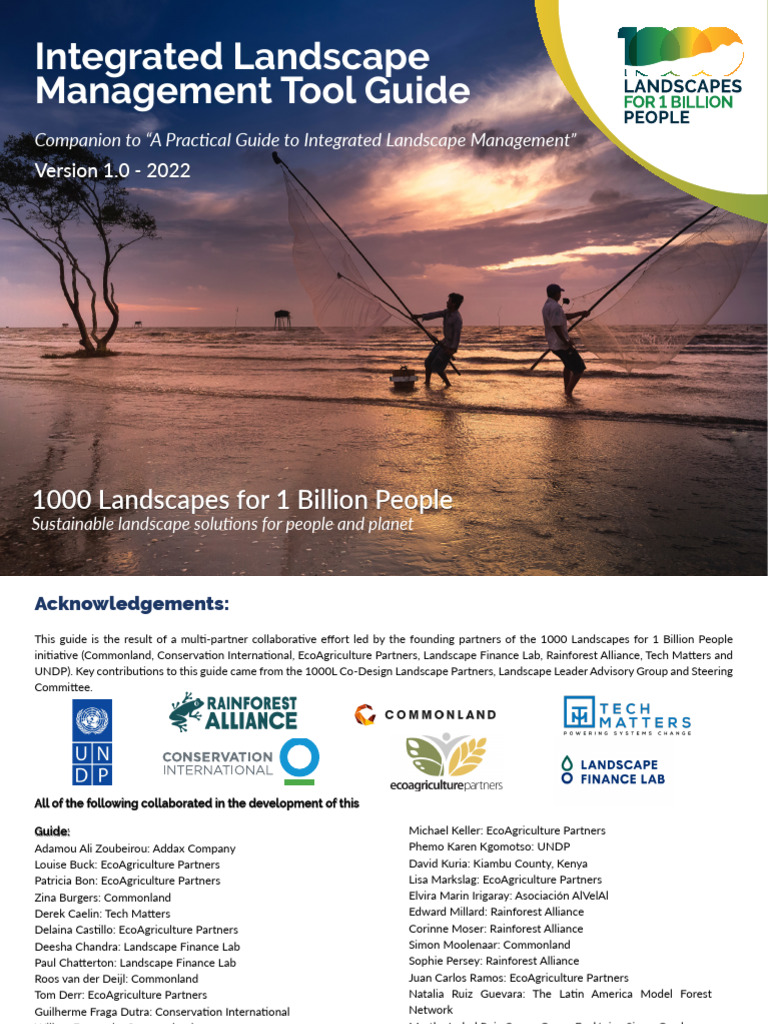 1000 Landscapes for 1 Billion People. 2022. Integrated Landscape ...