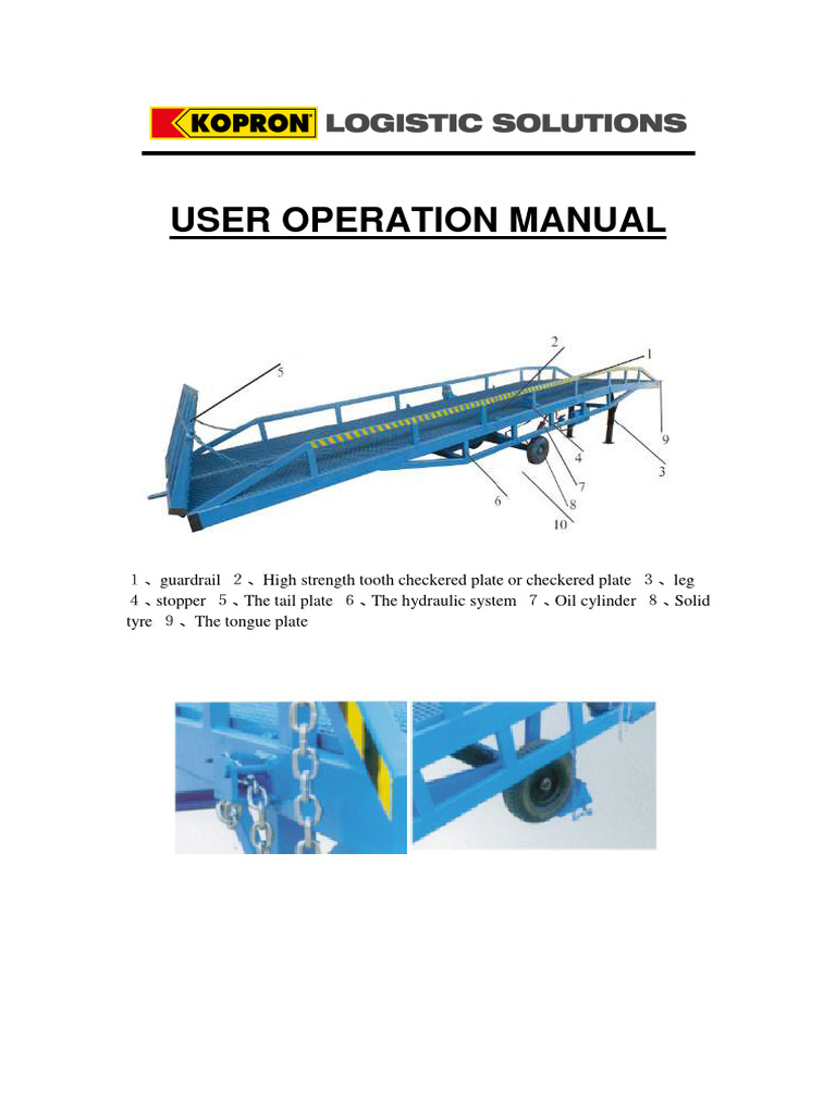 RAMPA DA PIAZZALE - Operate Manual. Eng | PDF | Valve | Axle