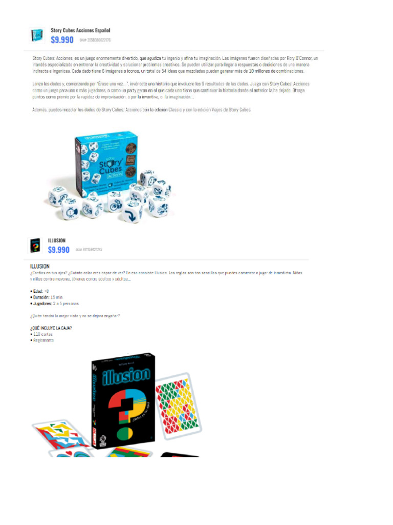 Listado de Juegos | PDF