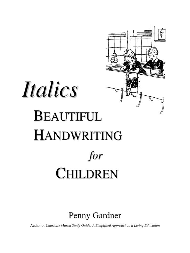 Penny Gardner Italics | PDF | Calligraphy | Ellipsis