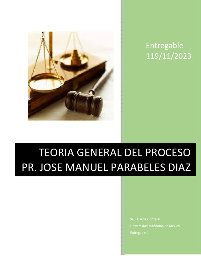Teoria General Del Proceso 1 | PDF