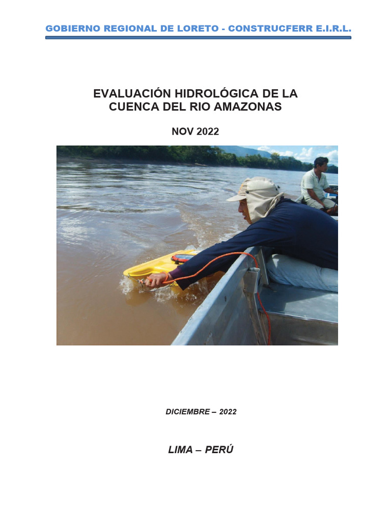 Evaluacion Hidrologica de Las Cuenca Rio Amazonas Cochiquinas | PDF