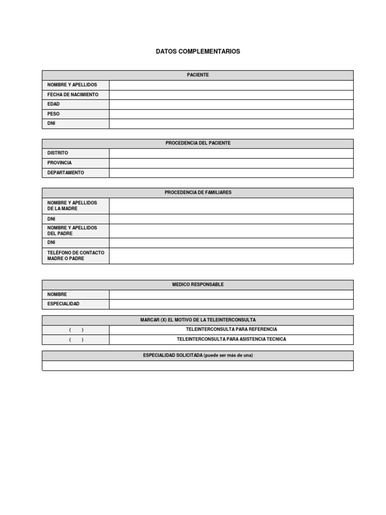 Datos Complementarios | PDF