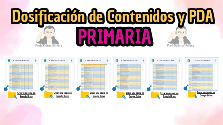 Dosificación de Contenidos y PDA en Primaria | PDF