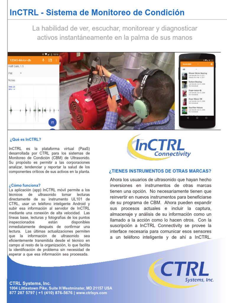 Datasheet InCTRL System-ES (5977) | PDF | Ultrasonido | Internet