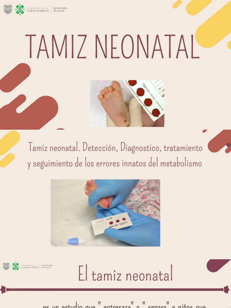 Tamiz Neonatal | PDF | Infantes | Especialidades Medicas