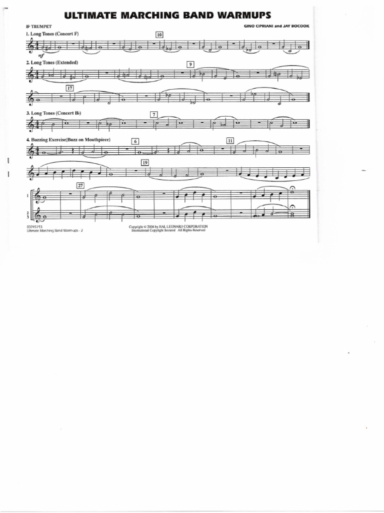 Ultimate Marching Band WarmUps Brass | PDF Ultimate Marching Band WarmUps Brass | PDF