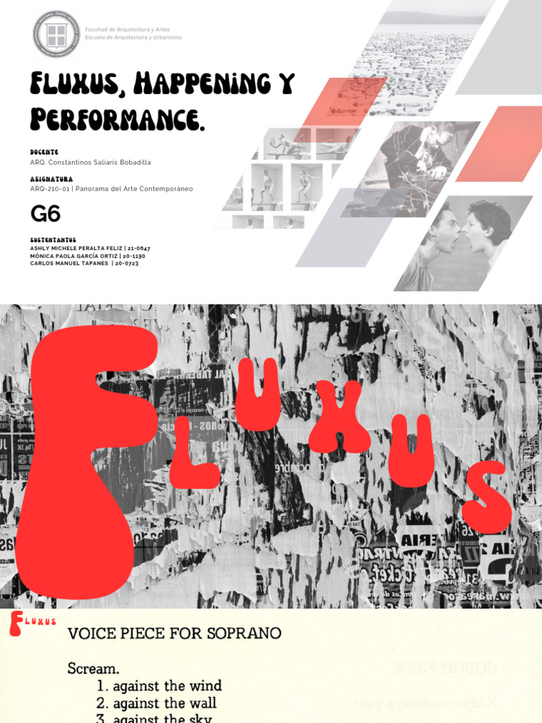 Fluxus, Happening y Performance.: Facultad de Arquitectura y Artes ...