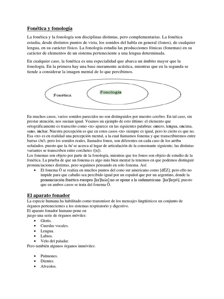 Resumen Unidad 3 2 | PDF | Fonética | Fonema