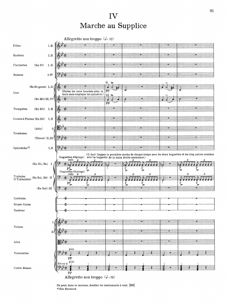 Symphonie Fantastique Mvmt. IV Score | PDF