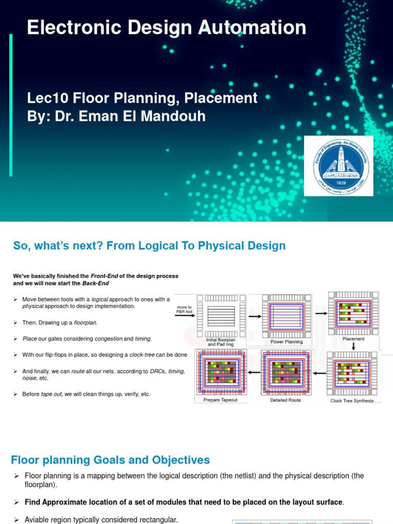 LEC10-CSE312-Electronic Design Automation | PDF | Electronics ...