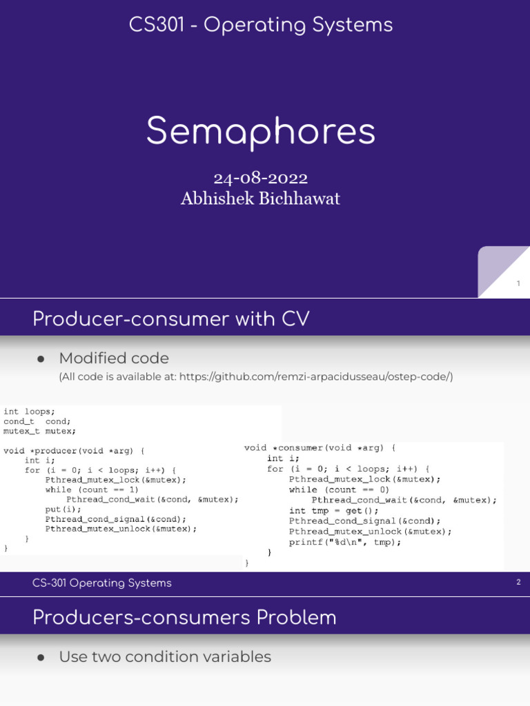 Understanding Semaphores in OS | PDF | Computers