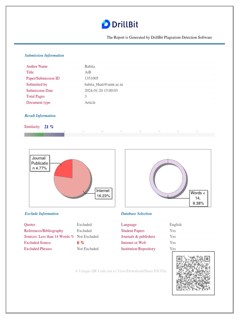 DB - Report - Artificial Intelligence in Business Management | PDF ...