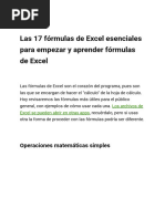 Elementos de Excel 2016 | PDF | Microsoft Excel | Fórmula