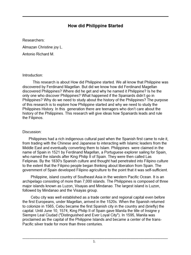 Research About Philippines | PDF | Philippines | President Of The ...