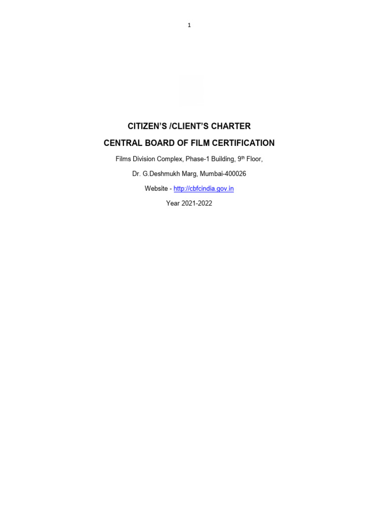 Citizen Charter Pdf