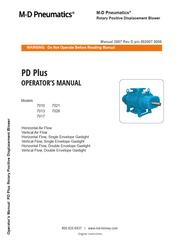 2007 PD Plus 7000 Manual | PDF | Valve | Pump