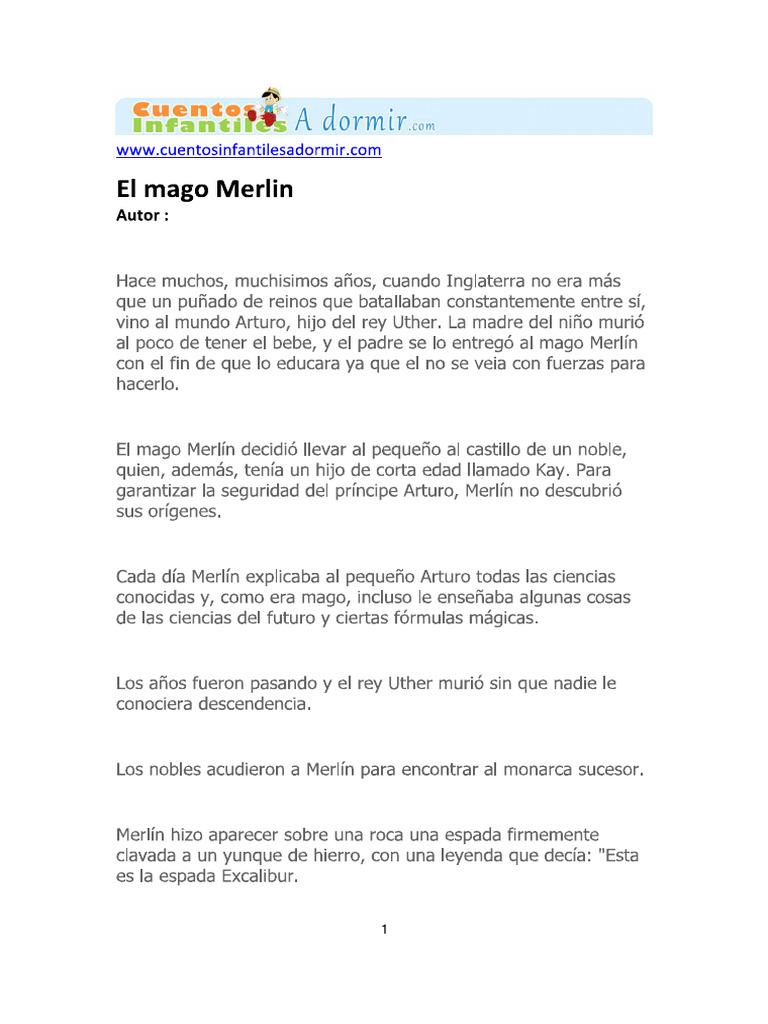 El Mago Merlin | PDF