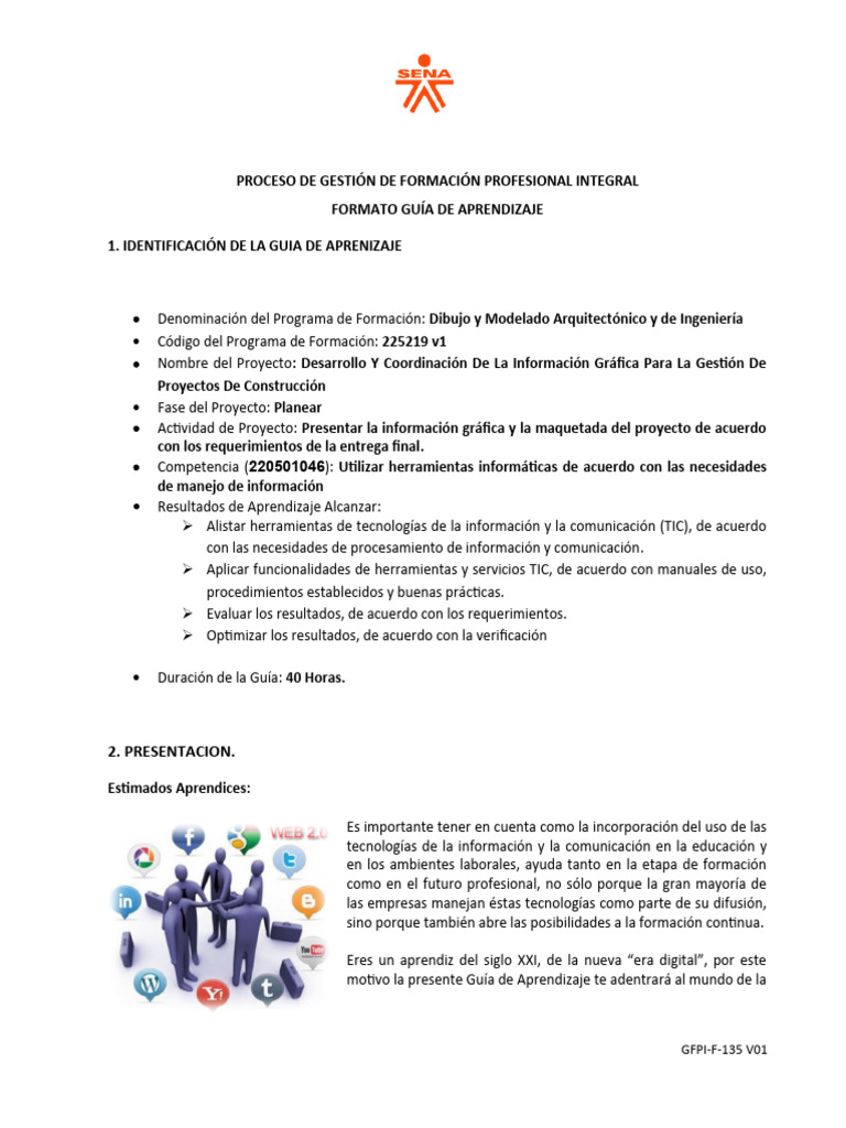 01.GFPI-F-019 Guía de Aprendizaje - OfimáticaDibujo y Modelado | PDF ...