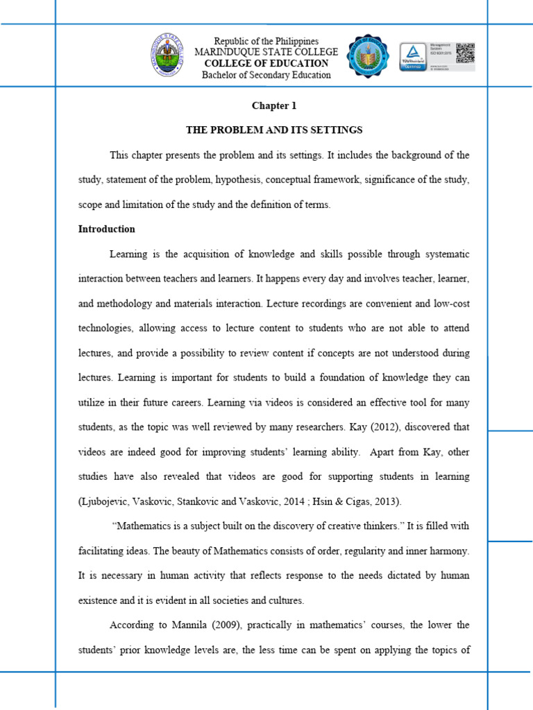 Final Thesis Baby MOTAR Final Na Final Na Talaga For Binding - 1 | PDF | Learning | Teachers