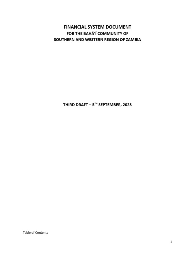 Financial system document_Southern-Western Region-Zambia_draft 2 (2023 ...