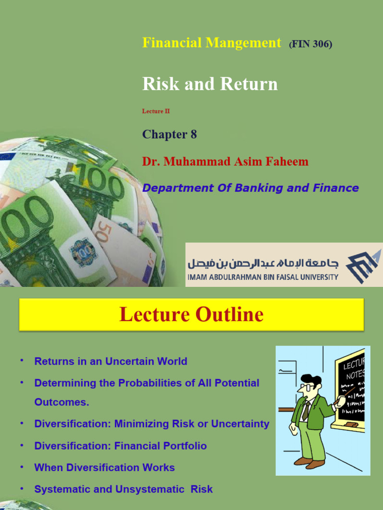 Risk and Return - Lecture 2 | PDF | Diversification (Finance) | Financial Risk