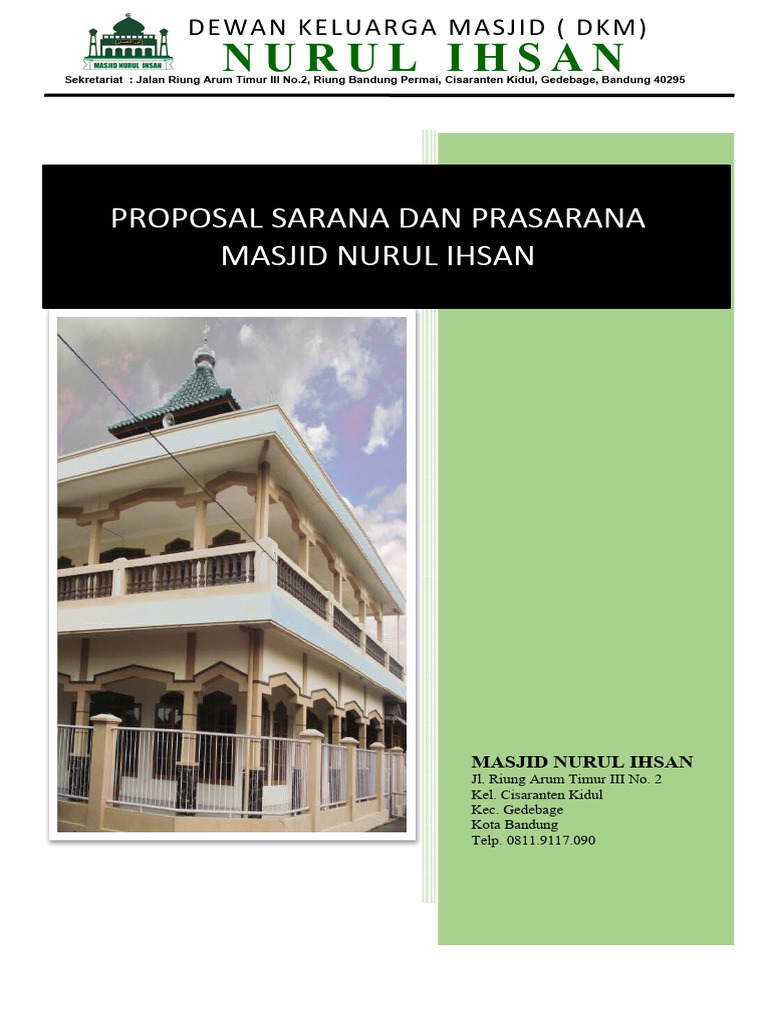 Proposal Kemenag Masjid Nurul Ihsan | PDF