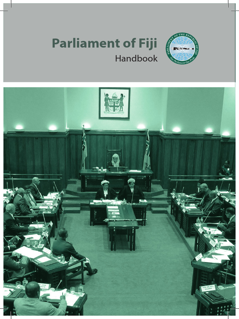 Parliament of Fiji Handbook | PDF | Bill (Law) | House Of Commons Of ...