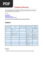 Advanced Cohesive Devices List | PDF | Languages