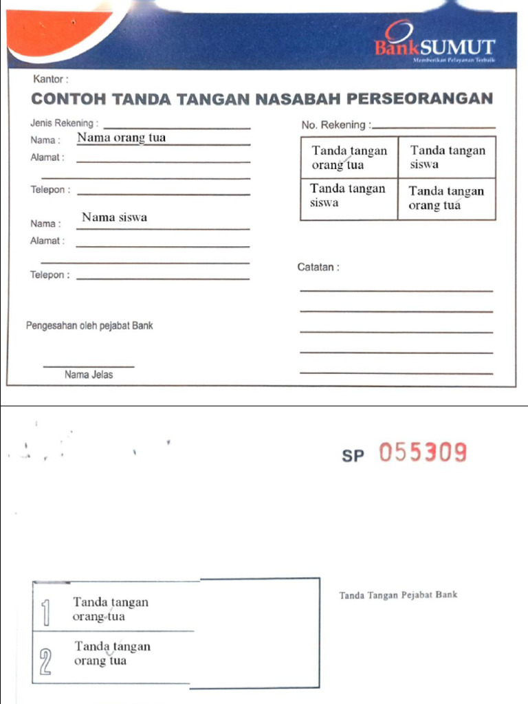 Contoh Pengisian Formulir SimPel | PDF