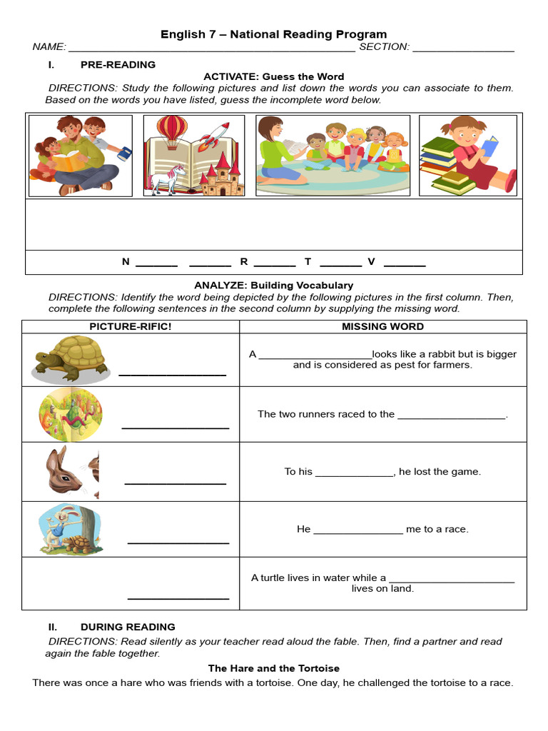 ENGLISH Catch-Up-Friday Worksheet Feb16 | PDF