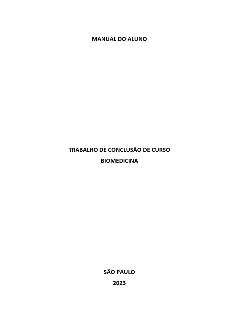 Manual Do TCC 2023.2 | PDF