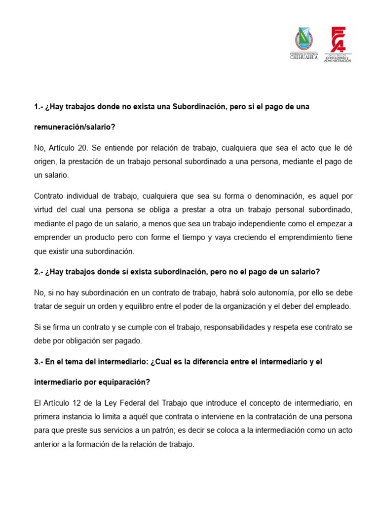 Relación Individual Derecho Laboral | PDF | Derecho laboral | Salario