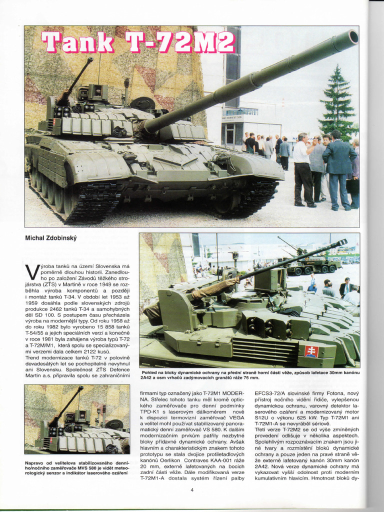 ZDOBINSKY Michal - T-72M2 | PDF