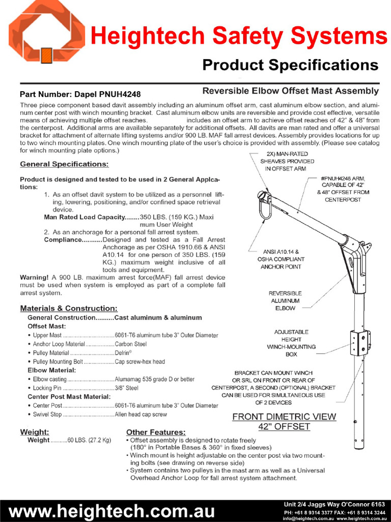 Worksafe Gear Davit | PDF